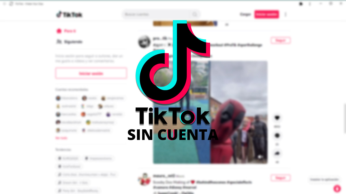 Cómo ver TikTok web sin cuenta